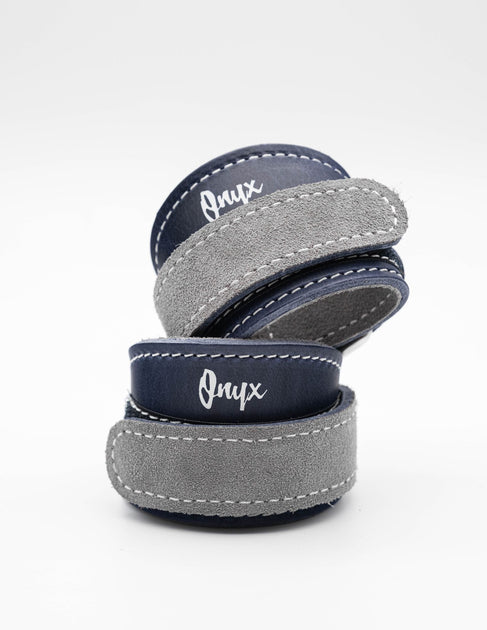 Blue Steel High Tops | High quality leather weightlifting straps and wraps